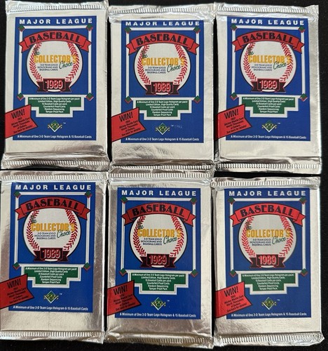 1989 UPPER DECK LOW SERIES 6 Pack Lot UNOPENED FROM BOX Griffey Jr ...