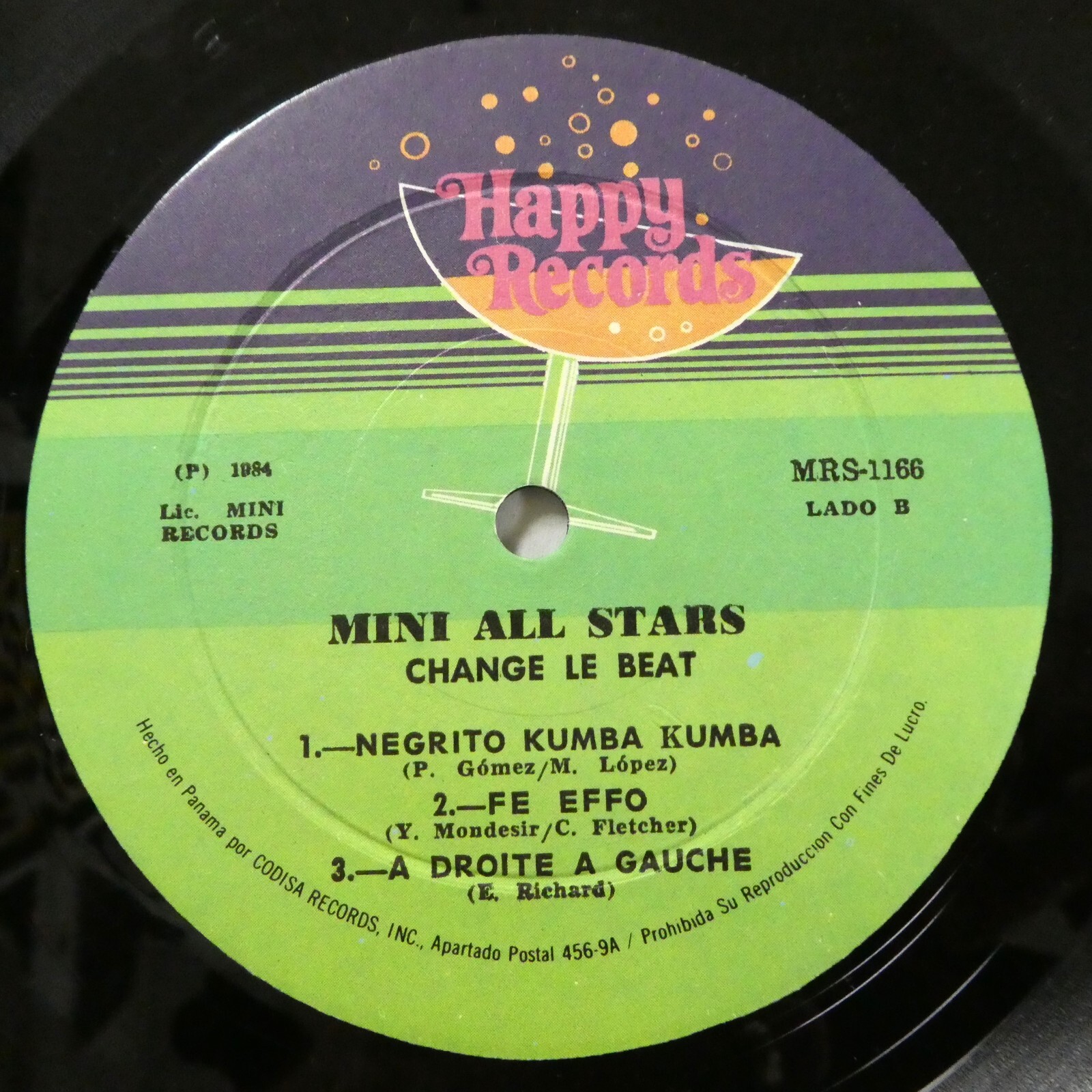 MINI ALL STARS Change Le Beat LP 1983 latin Compas Reggae Disco VG+ ...