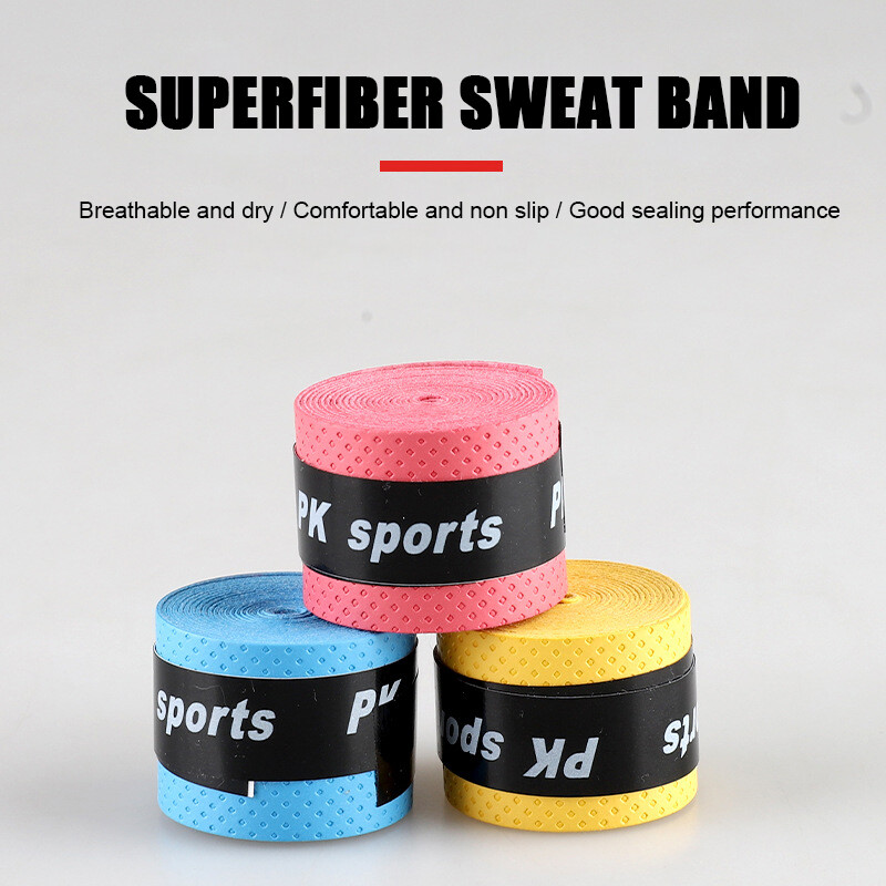 Badminton Racket Hand Glue Sweat Band, Anti Slip Fishing Rod Sweat Band ...