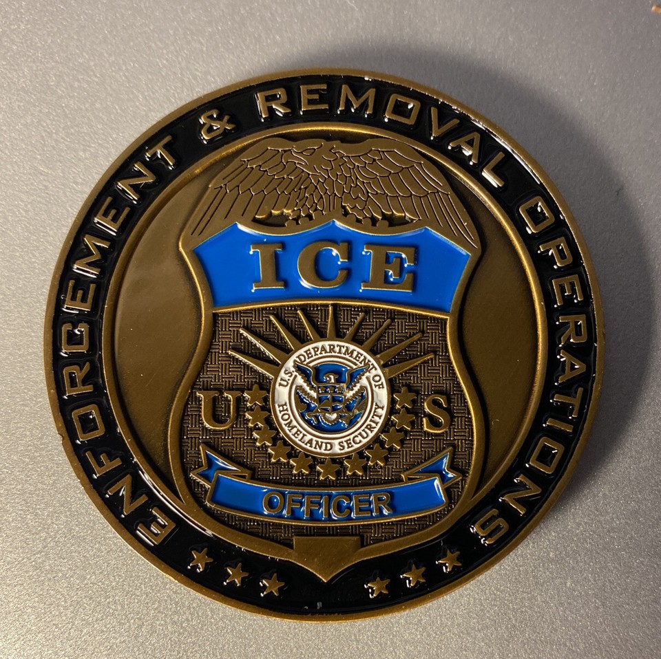 ICE Enforcement & Removal Operations Challenge Coin Identify Apprehend ...