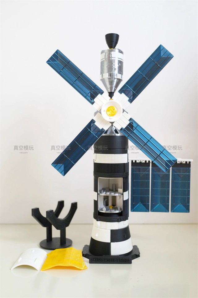1:144 Scale Sky Lab S-IVB Skylab Model Space Station Painted Model Toy ...