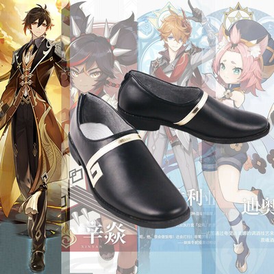 Zhongli Genshin Impact Impact Cosplay Costume Costume Shoes Shoes Boots ...