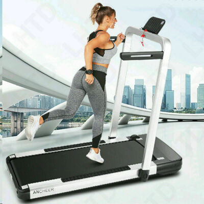 Treadmill Folding Running Walking Machine w/ App Control 2-in-1 for ...
