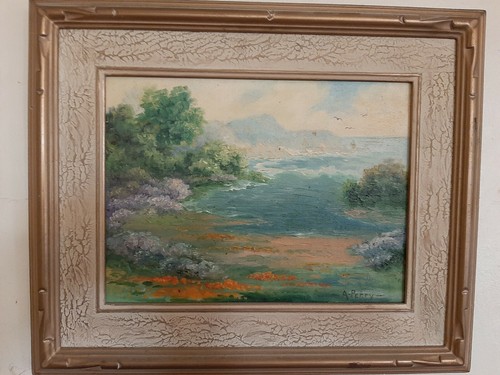 Oil On Board, Beach Scene, Annette Perry, Listed California Artist | eBay