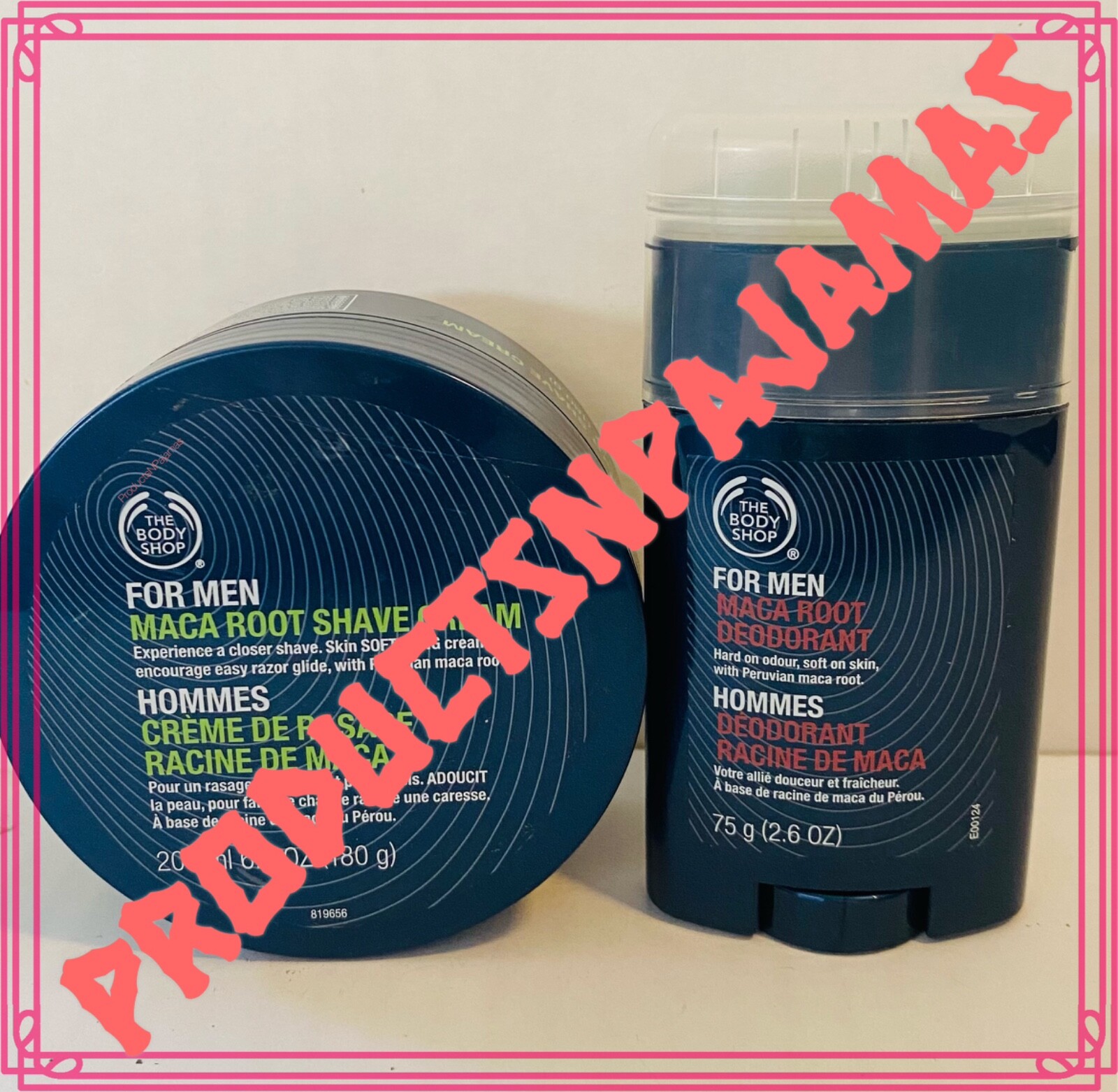 LOT of 2~The Body Shop for MEN MACA ROOT DEODORANT 2.6oz+ SHAVE CREAM 6 ...