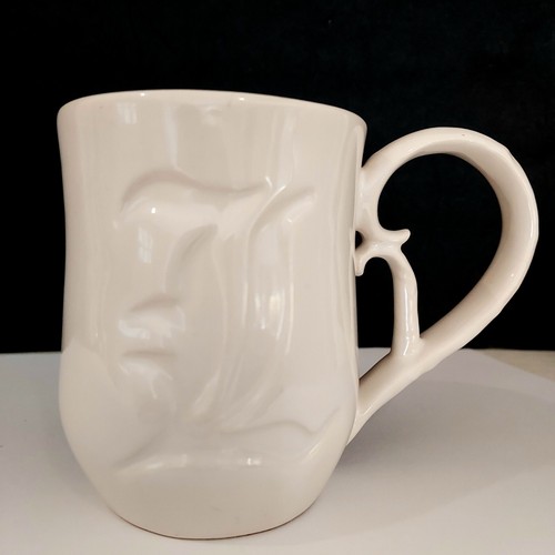Pottery Barn A-Z MUG Initial L Ivory Coffee Cup Letter L Monogram ...