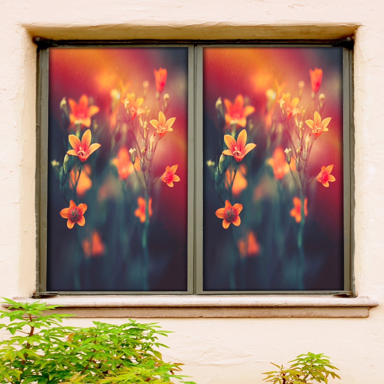 3D Small Flower A2256 Window Film Print Sticker Cling Stained Glass UV ...