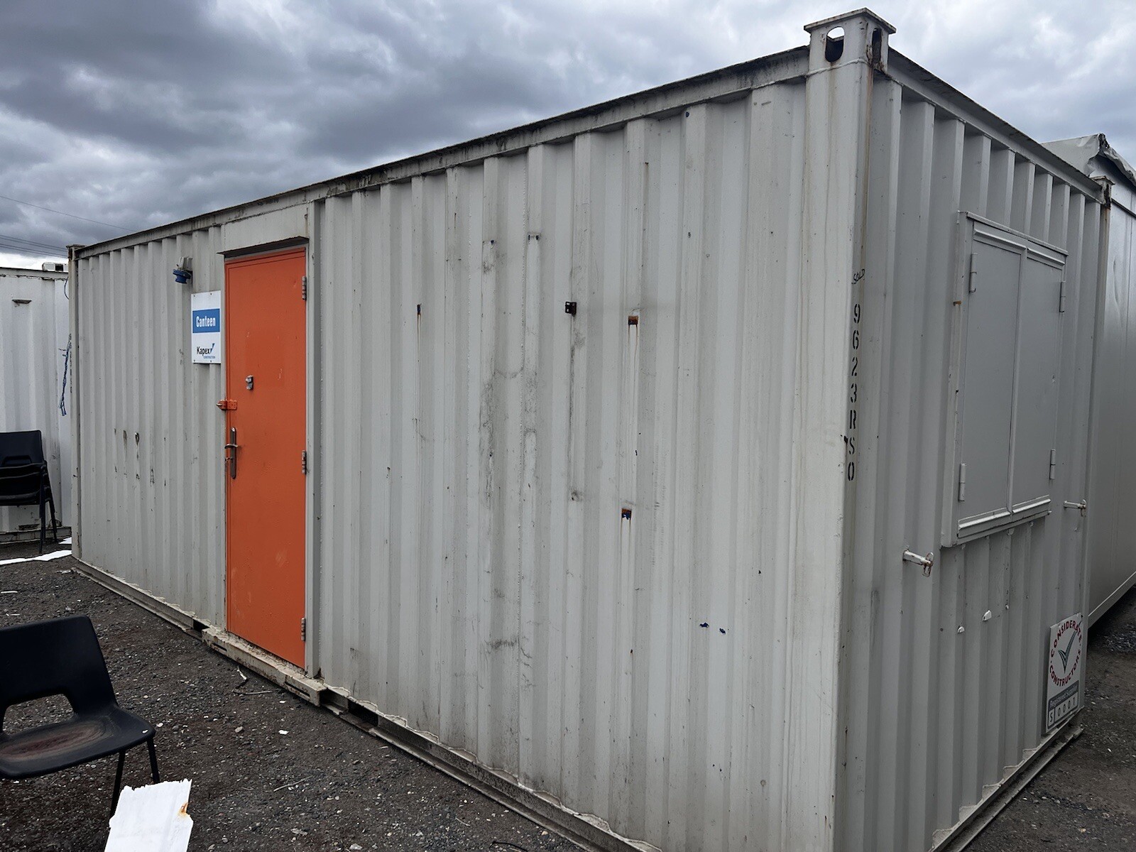 20ft Anti Vandal Site Office Cabin Container Welfare Block, Canteen ...