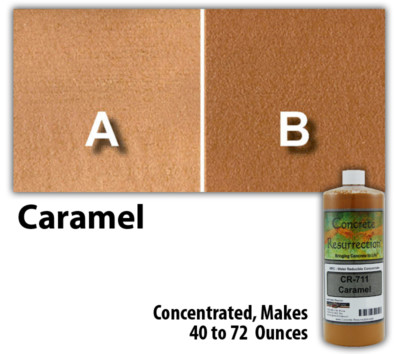 Professional Easy to Apply Water Based Concrete Stain Caramel 8oz ...