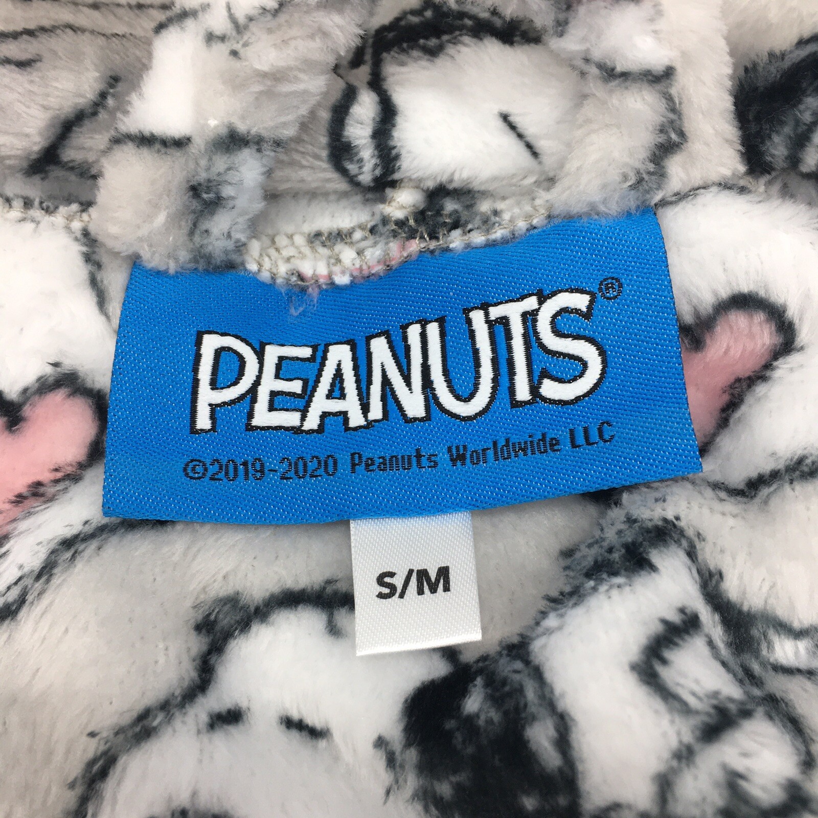 Peanuts Hooded Bath Robe Snoopy Dreaming Pink Heart Wedding Berkshire ...