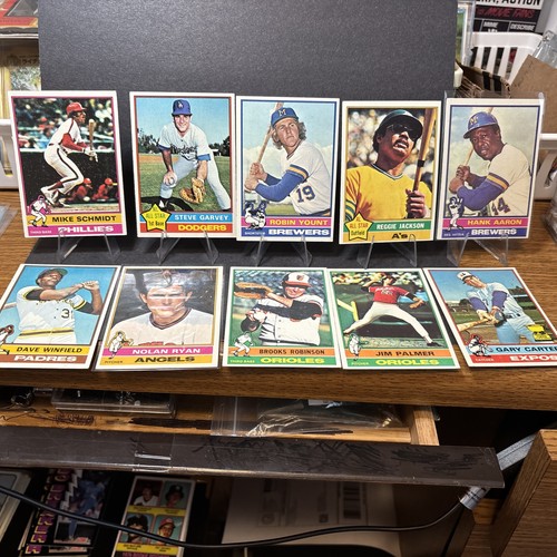 1976 Topps Star Lot (10) Schmidt Ryan Reggie Winfield Aaron Carter ...