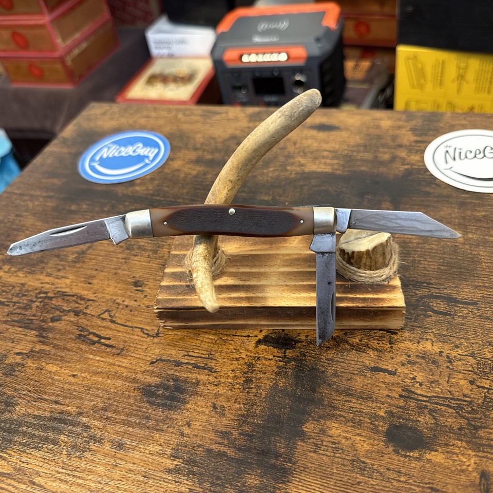 Vintage Schrade Old Timer 80T Stockman 3 Blade Pocket Knife - USA | eBay