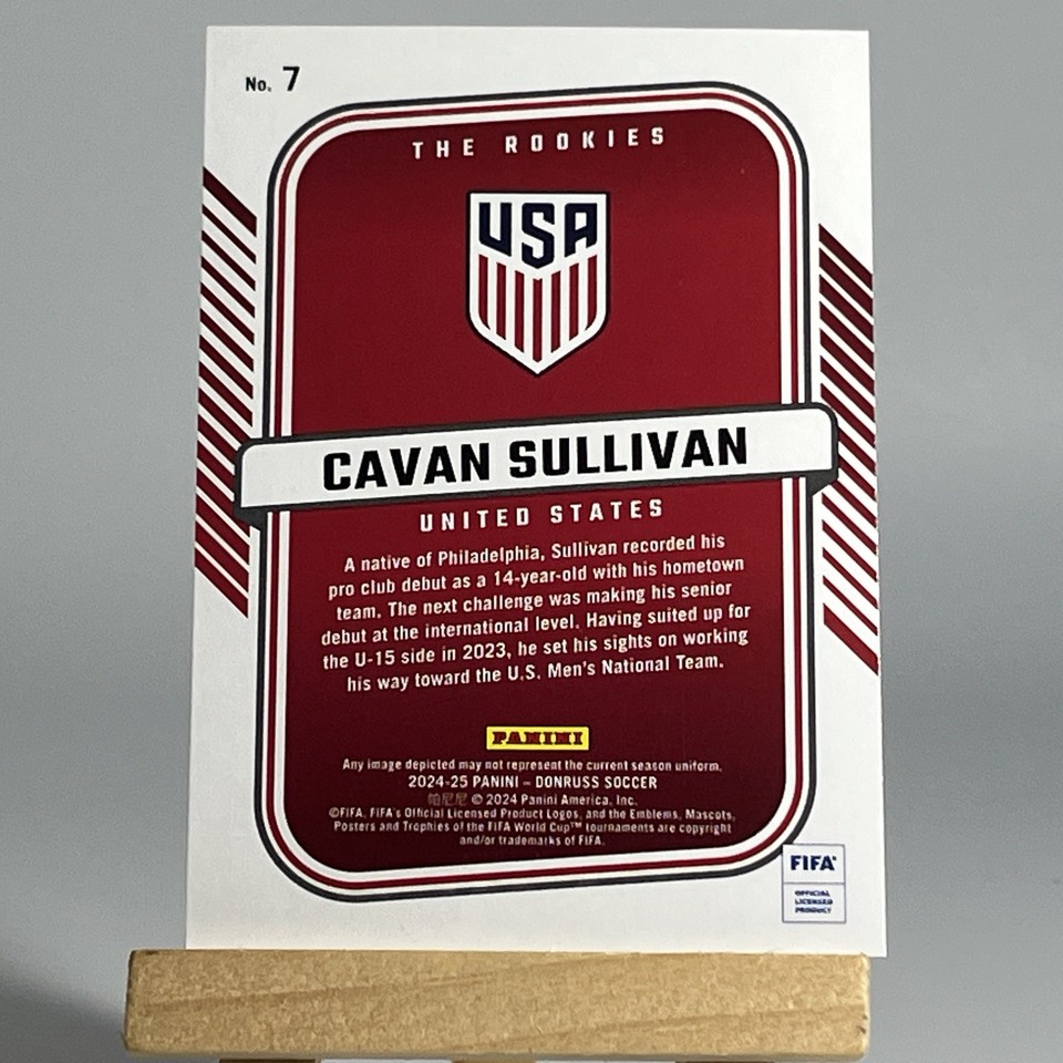 Cavan Sullivan 2024-25 Donruss The Rookies Card# 7 United States | eBay