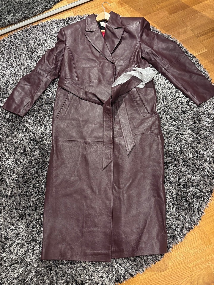 MAGDA BUTRYM H&M leather Mantel - S | eBay UK