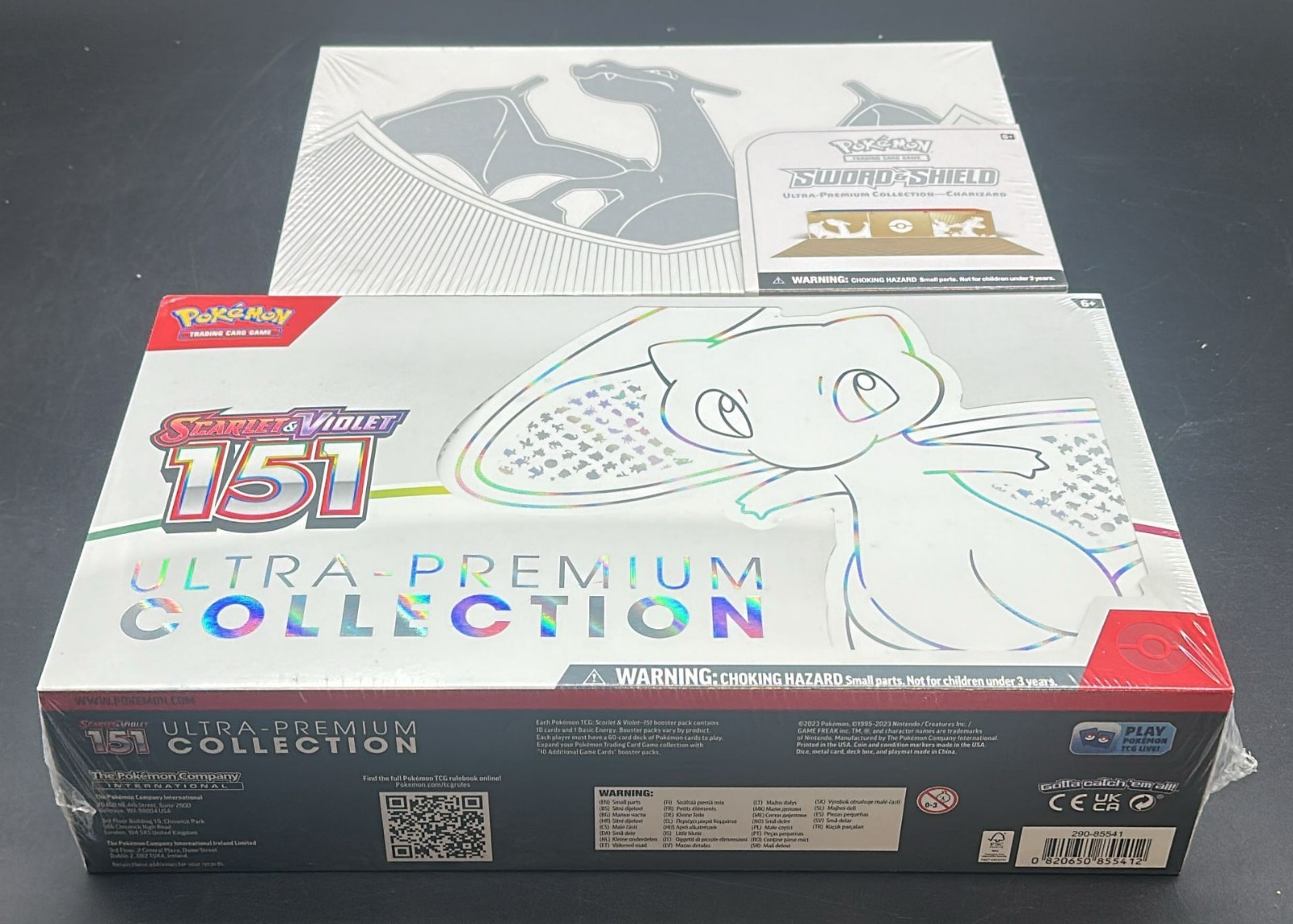 Lot of (2) Pokemon TCG 151 & Charizard Ultra Premium Collection Boxes ...