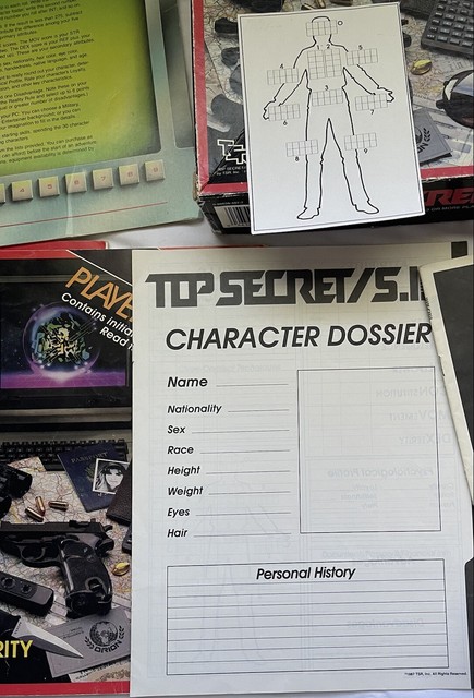 TSR Top Secret/S.I. Espionage Roleplaying Game (7620) for sale online ...