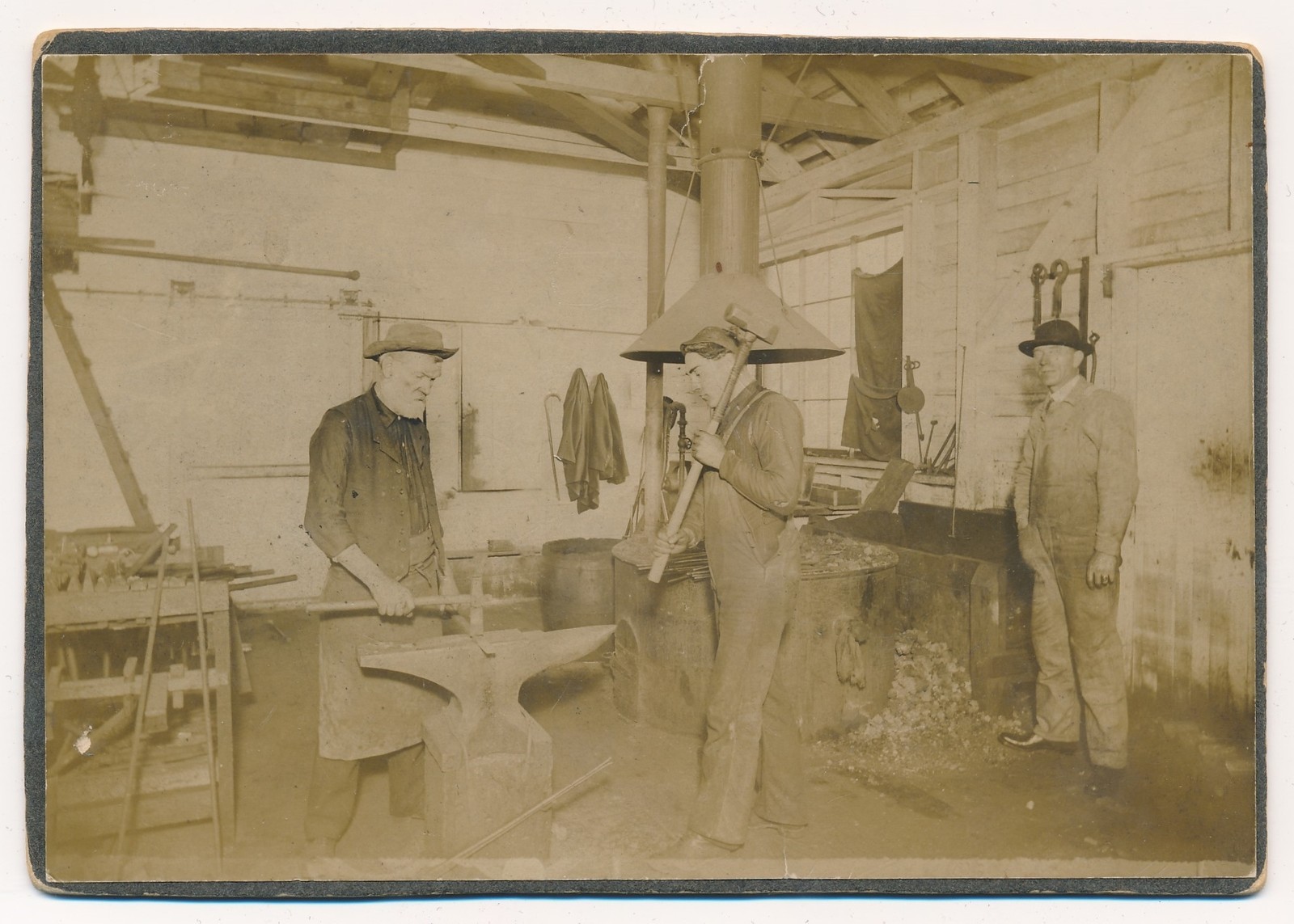 1890's BLACKSMITH SHOP Bellingham Washington Vintage Cabinet Photo | eBay
