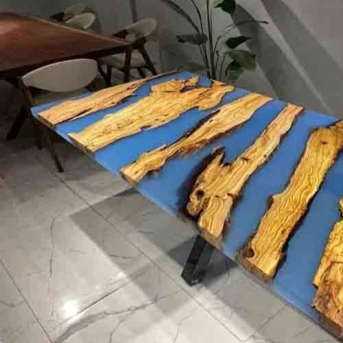 Epoxy Table, dining, sofa, center table top Live Edge Walnut Table ...