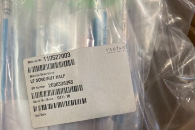 Varian Linear Accelerator Millenium MLC LF SCRU/NUT HALF p/n 110527003 ...
