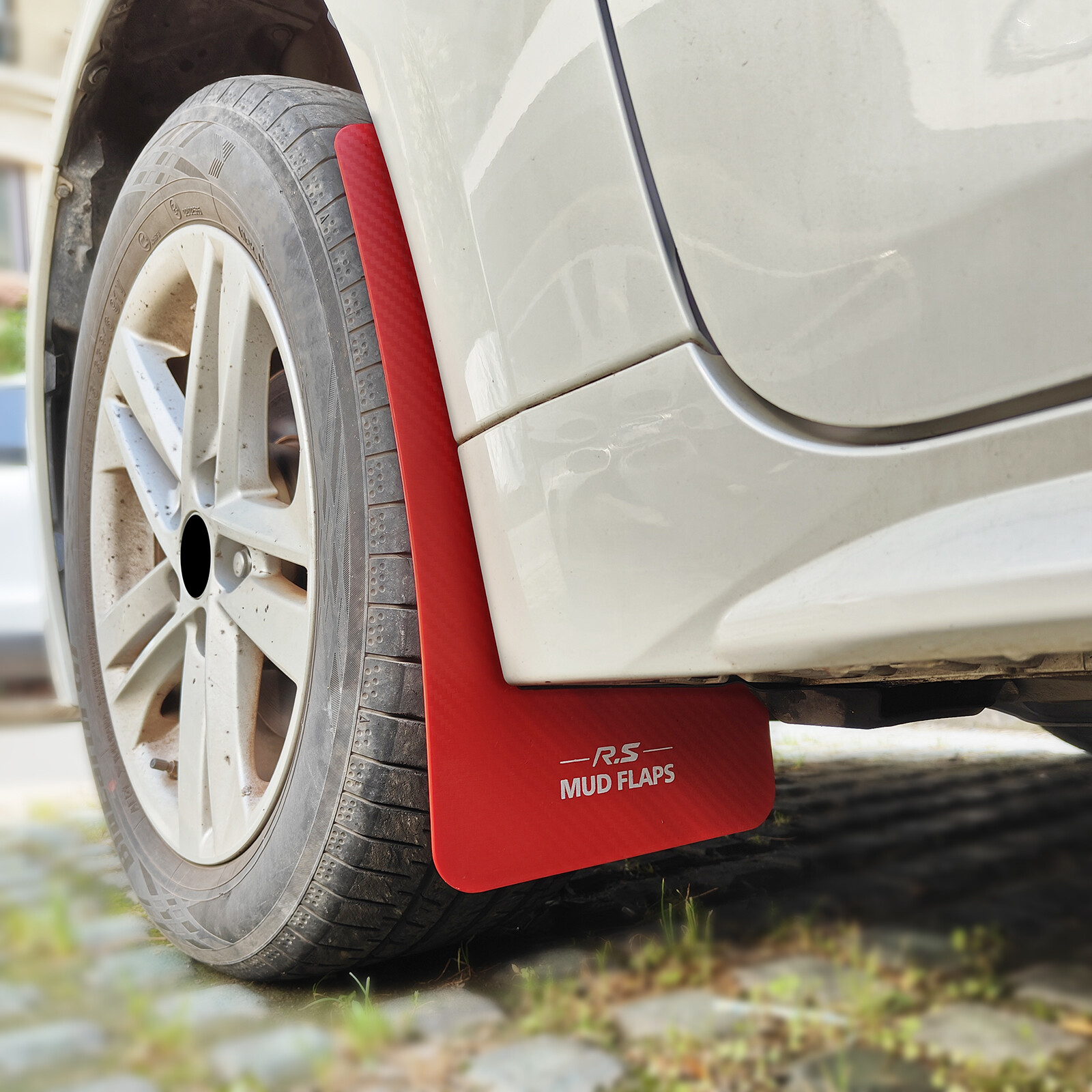 4x RED FOR SUBARU BRZ IMPREZA LEGACY LEVORG WRX CARBON FIBER TEXTURE ...