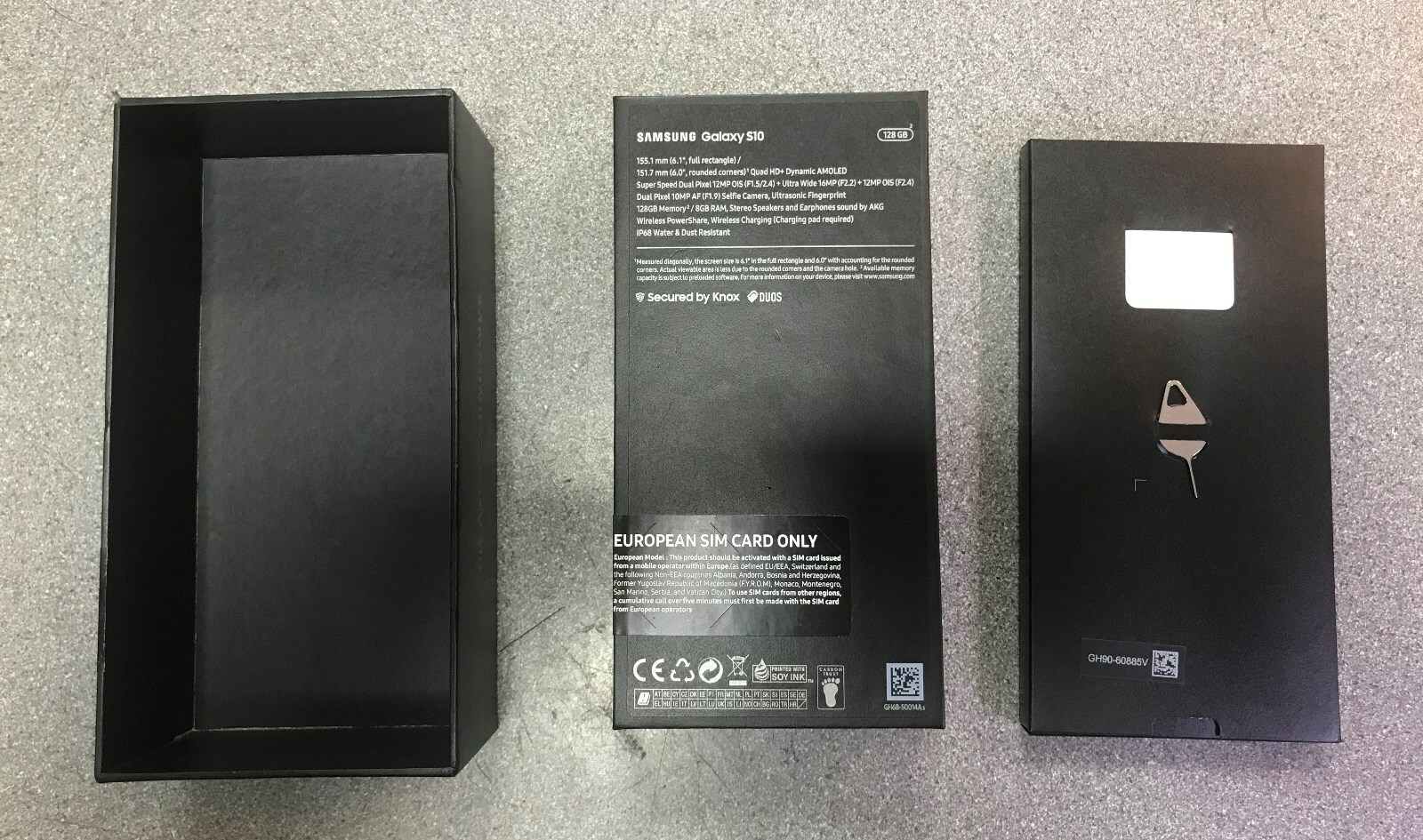 Genuine Samsung Galaxy S10 Box only with leaflet Pack "100% original ...