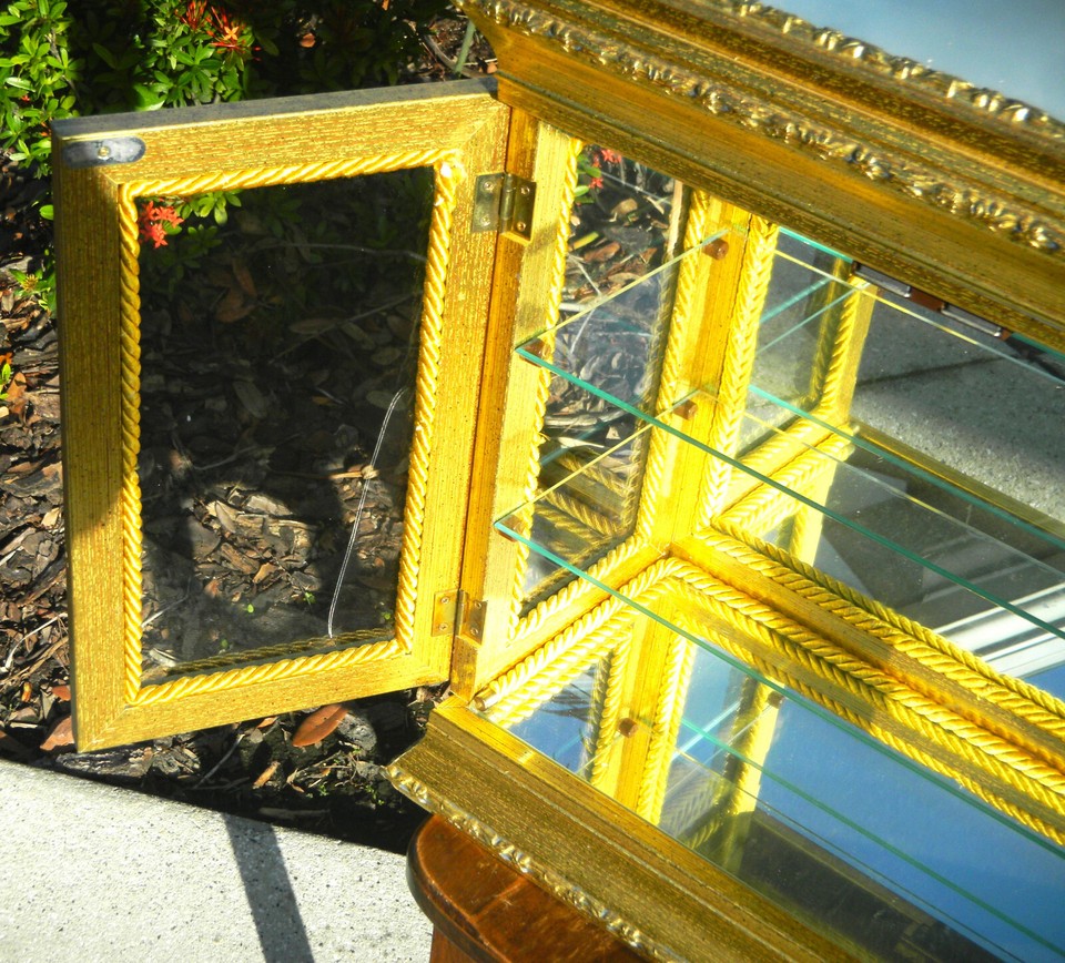 Horchow Creazioni Vitrine Italian Wood Rococo Style Cabinet | eBay