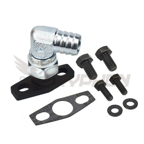 90 Degree Turbo Oil Return Drain Flange Kit TD015 TD02 TD03 TD04 TD05 ...