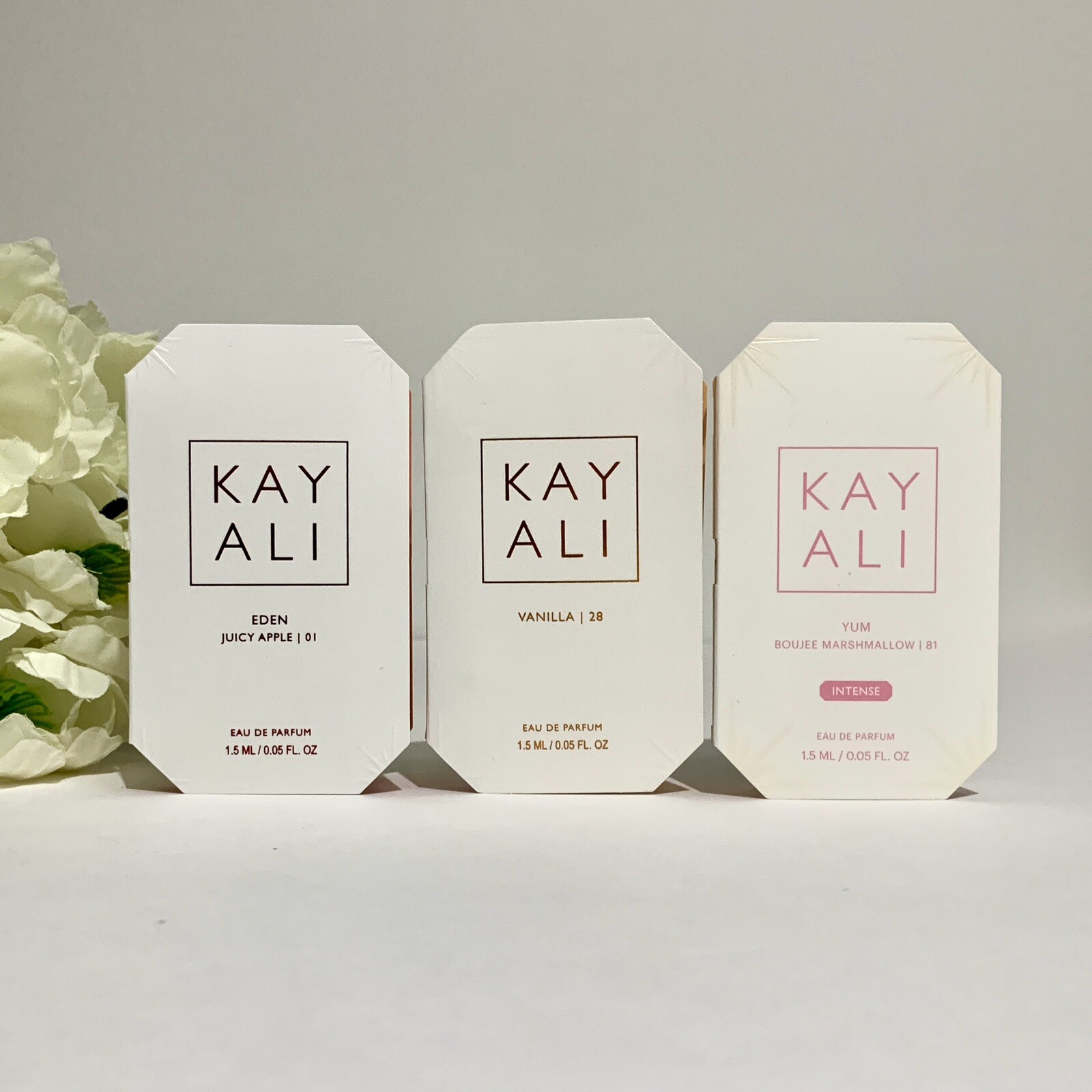 3 Kayali Perfume Sample Collection Women Vials Spray Set 1.5ml/0.05oz ...