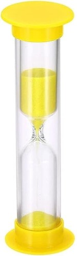 2 Minute Sand Timer, Acrylic Covered Hourglass Count Down Sand Clock ...