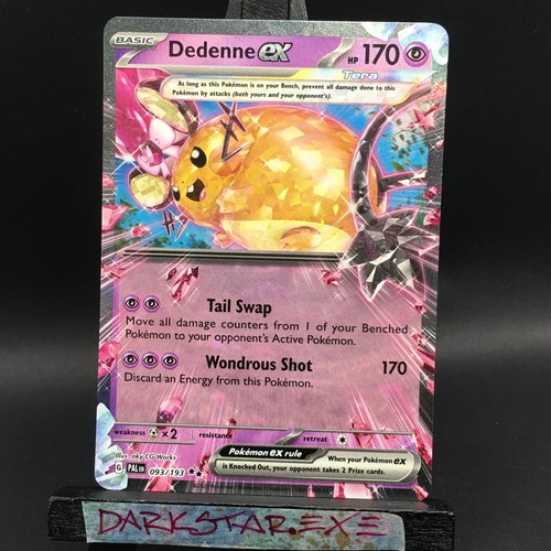 (FreeShipOvr$5)NM Dedenne ex 093/192 Double Rare Holo Paldea Evolved | eBay
