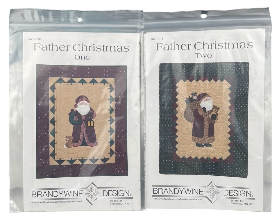 Brandywine Design Quilt Patterns Olde World Father Christmas One & Two ...