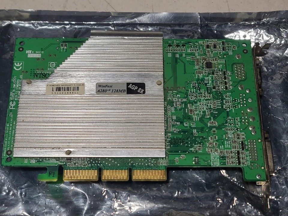 Leadtek Winfast A280 AGP 8X Graphic Card 128MB Nvidia Geforce 4 TI 4200 ...