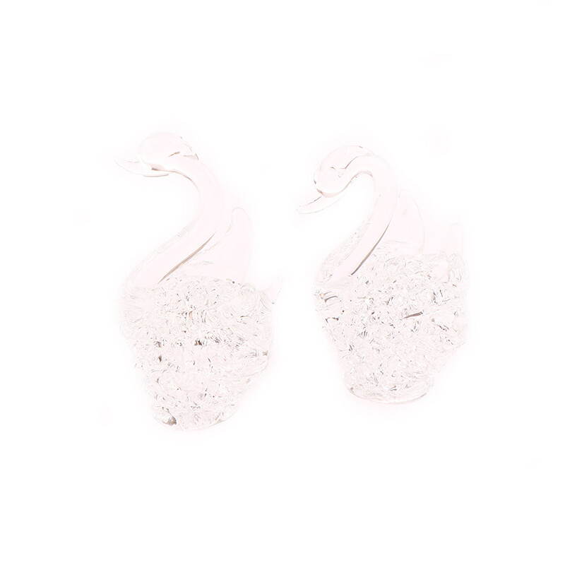 1Pc Crystal Swan figurine Glass Animal Ornament Swan Crystal Figurines ...
