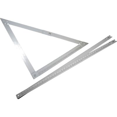 Neilsen Folding Framing Square Carpenters Steel 1200mm Rafters Metric ...