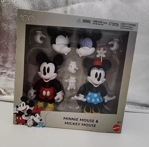 Disney 100 Years Collectible Action Figures Mickey & Minnie Mouse NEW ...