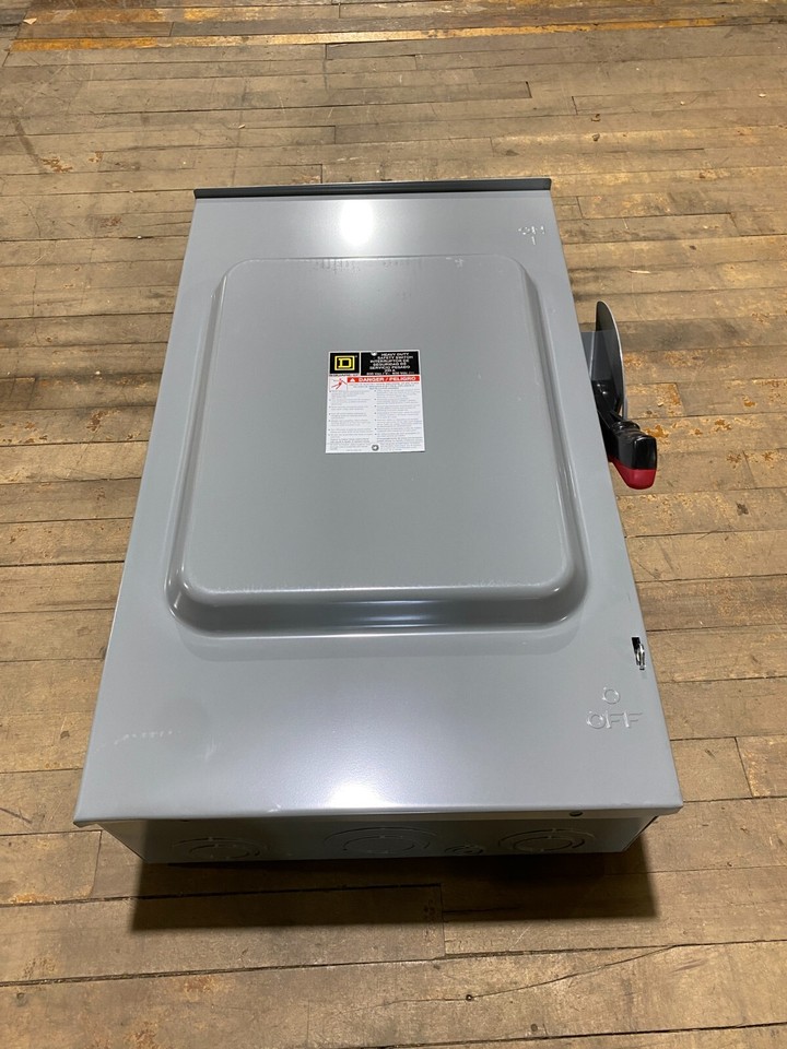 Square D HU364RB Non-Fusible Disconnect Switch 200A 600V AC/DC 3P 3PH ...