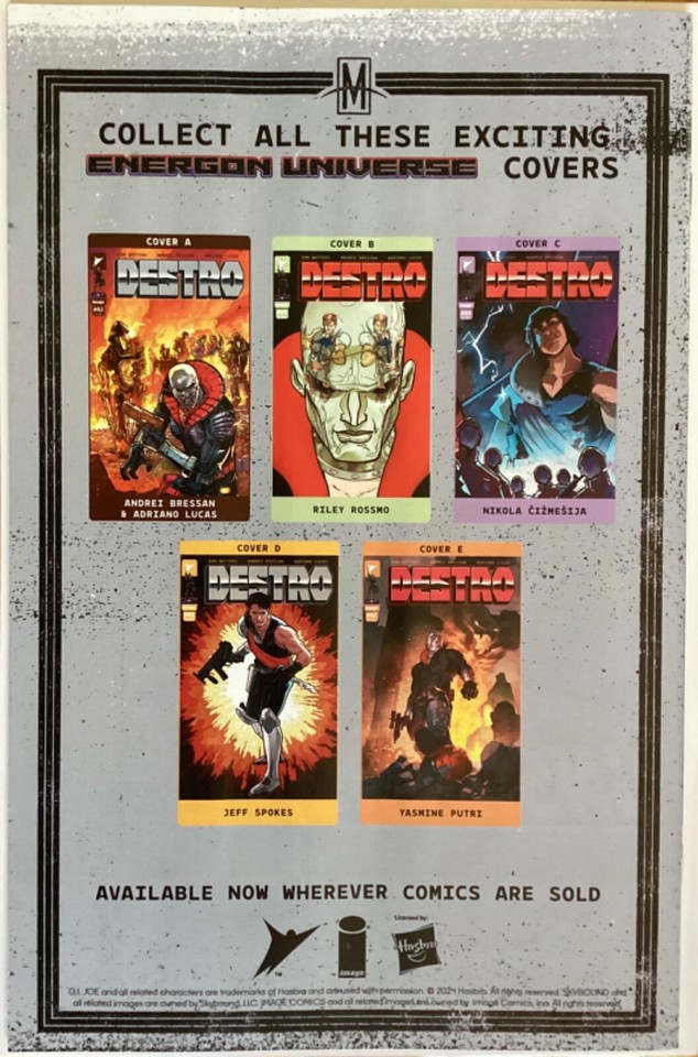 Destro issue #2 by Nikola Cizmesija Variant Incentive Cover | eBay