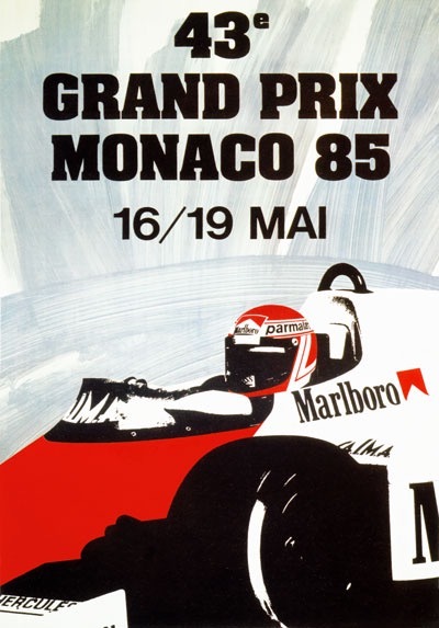 A4 Vintage Monaco Grand Prix High Quality Classic Motor Racing Posters ...