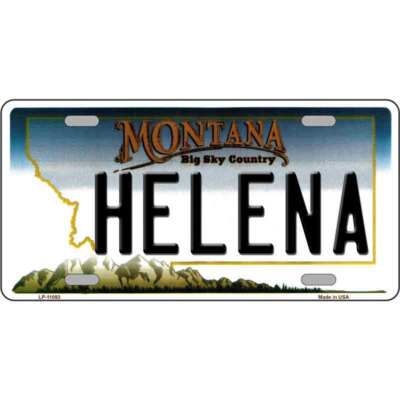 Helena Montana Novelty Metal Vanity License Plate Tag LP-11093 | eBay