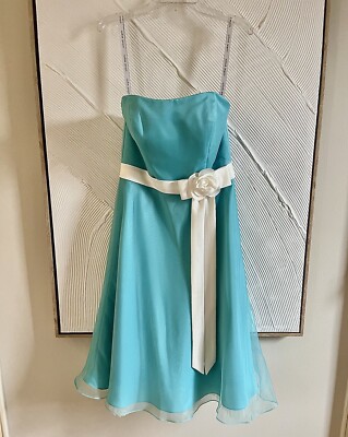 Brand New! Turquoise Alfred Angelo bridesmaid/prom dress | eBay