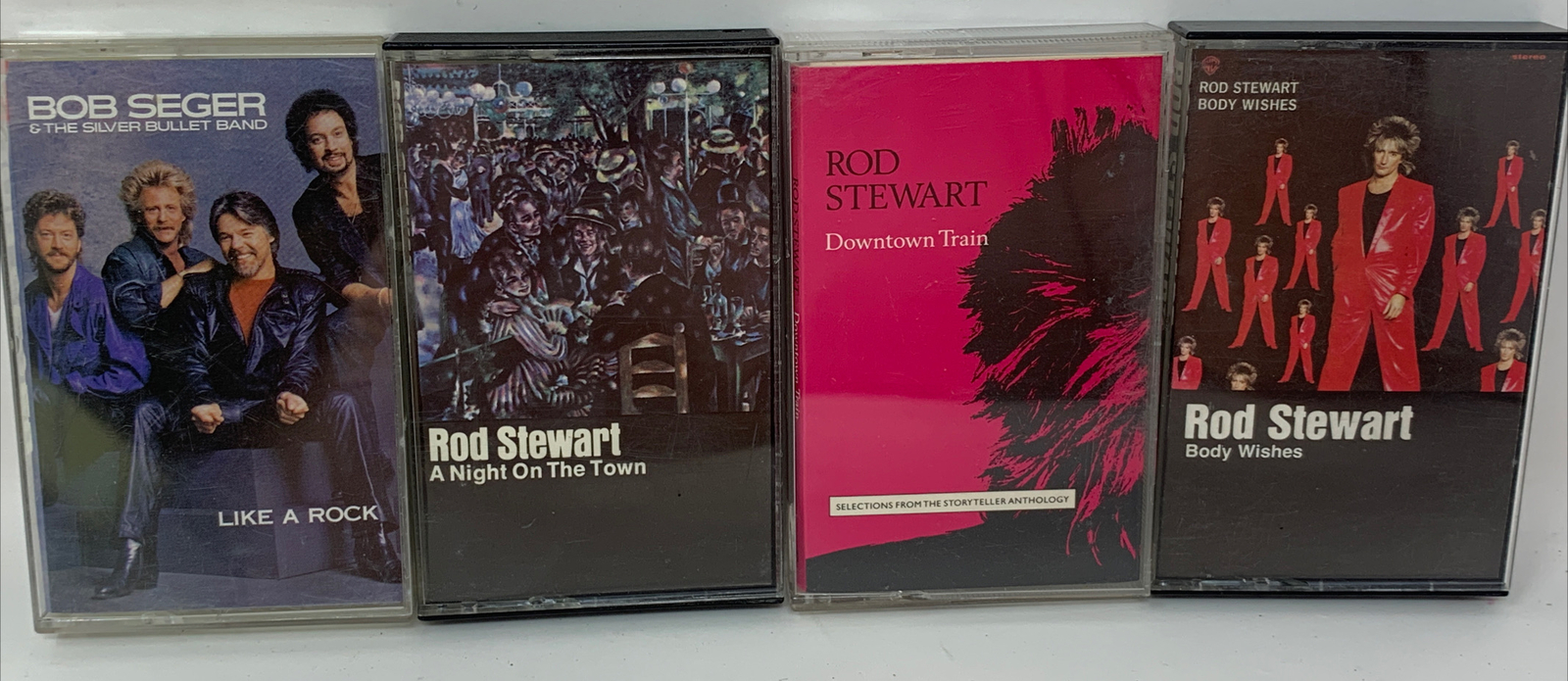 Rod Stewart and Bob Seger Lot of Cassette Tapes Body Wishes, like a ...