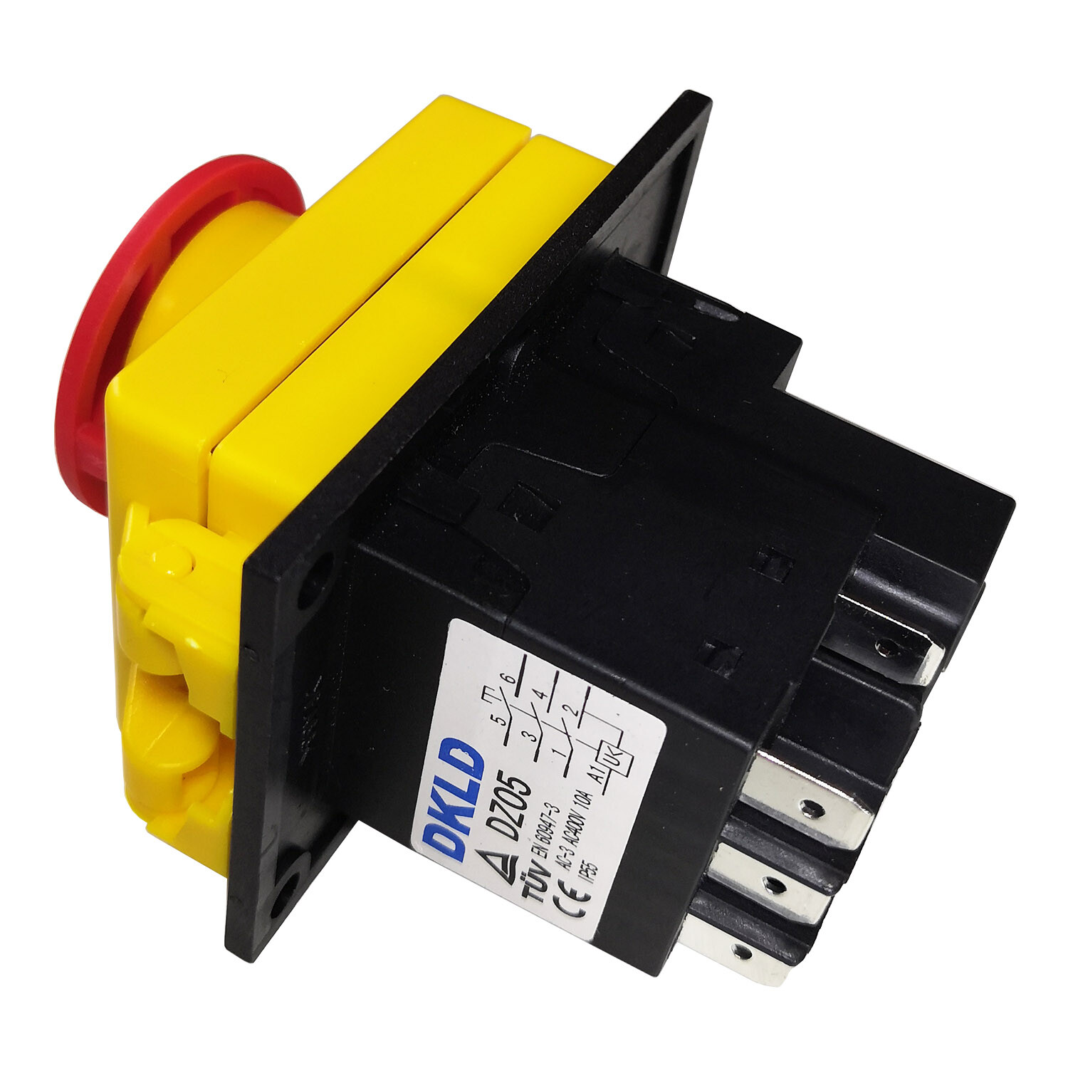 DKLD DZ05C Magnetic Emergency Stop Pushbutton Switches 7Pin 400V 10A ...