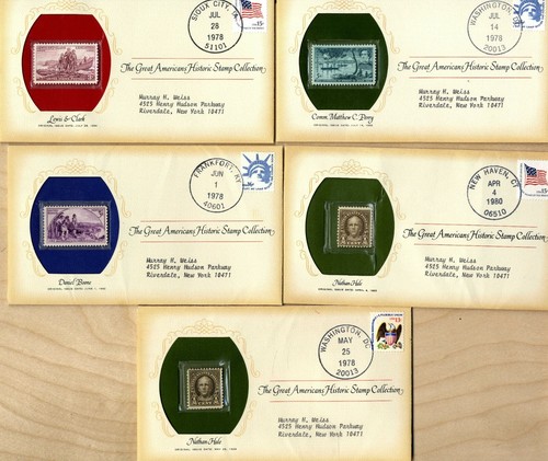 The Great Americans Historic Stamp Collection 5 Covers Issued 1978 | eBay