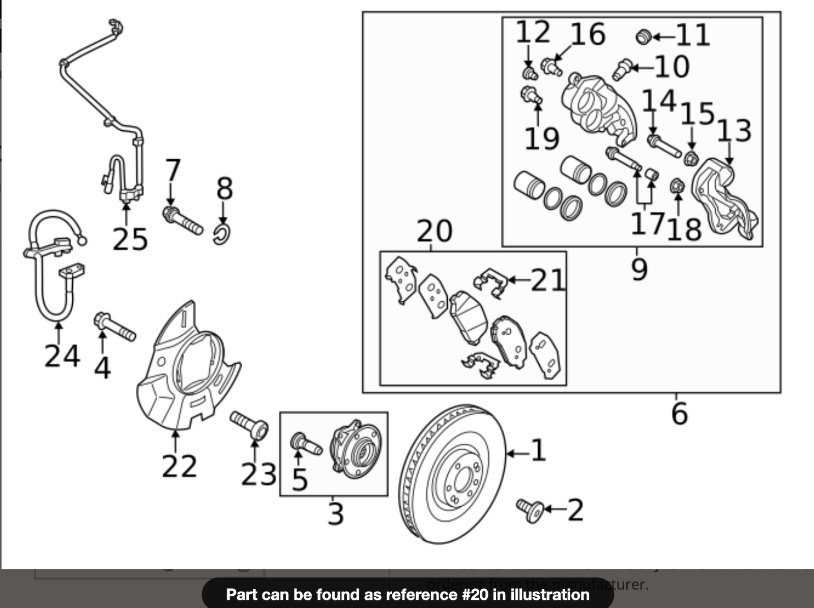 OEM 58101-S8A00 Front Pad Kit Disc Brake Ups# for Hyundai Palisade 2020 ...