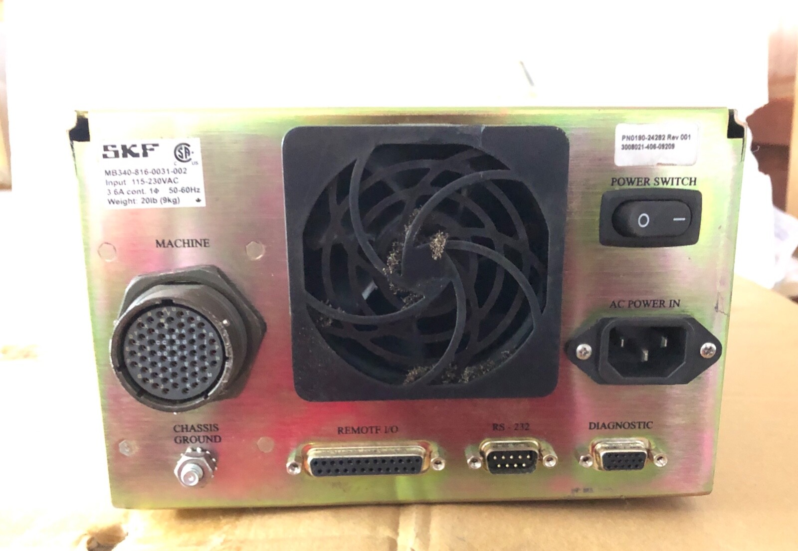 01x AMAT 0190-24282 SKF MB340-816-0031-002 MOTOR DRIVER CONTROLLER RTP ...