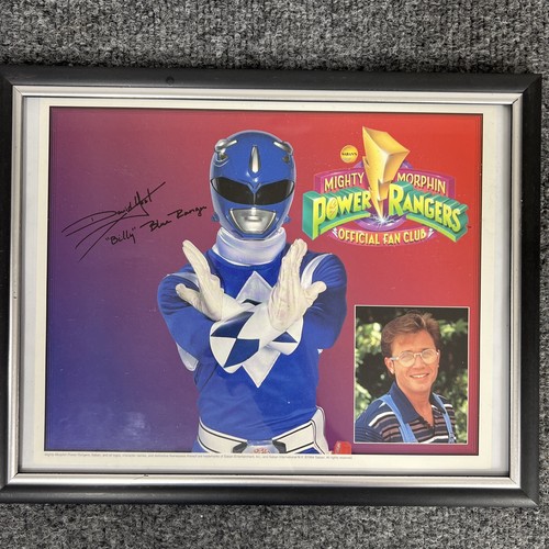 Mighty Morphin Power Rangers Blue Ranger Autograph - 1994 Official Fan ...
