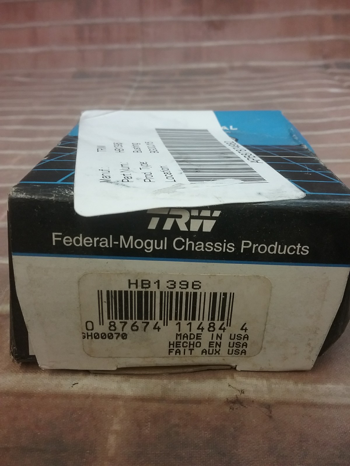 TRW Federal Mogul Part No. HB1396 Bushing Kit | eBay