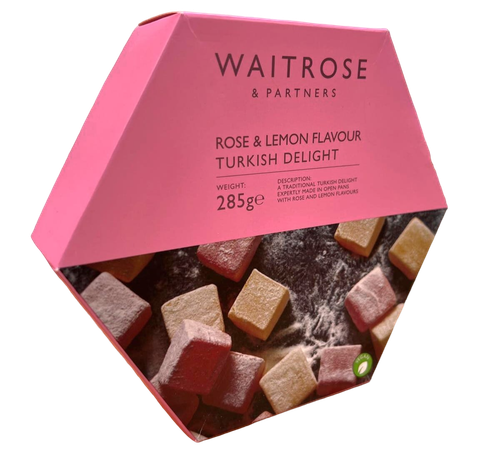 Waitrose Turkish Delight Rose & Lemon 285g Delicious Christmas treat ...