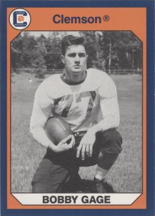 1990 Collegiate Collection Clemson Tigers - Bob Gage #178 for sale ...