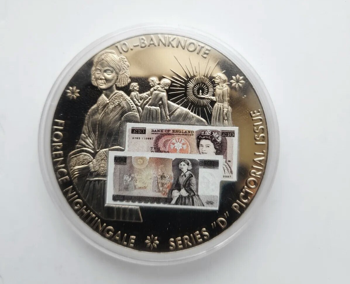 £10 banknote D commemorative coin Florence nightingale free delivery ...